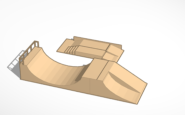 3D design skatepark - Tinkercad