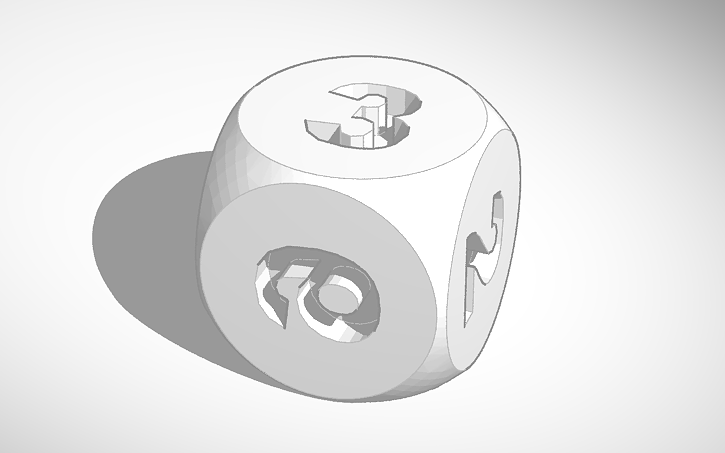 3D design dice pra | Tinkercad
