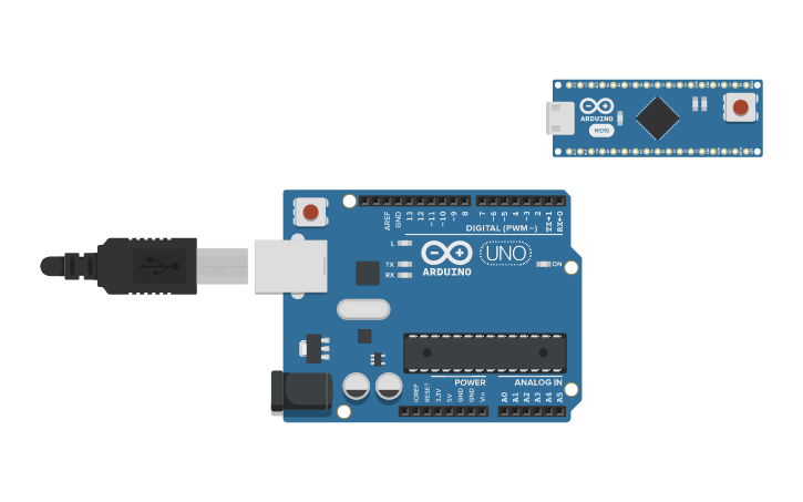 Circuit design Arduino NANO / MICRO - Tinkercad