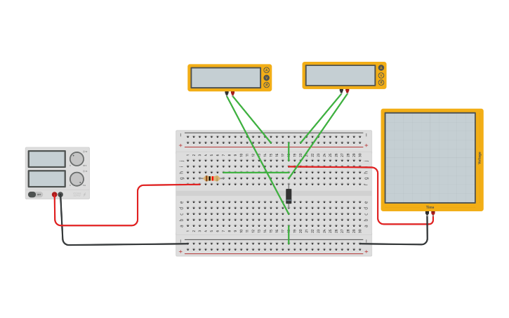 Circuit design zener diode - Tinkercad