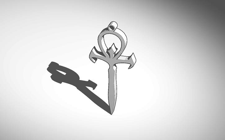 3D design Vampire the Masquerade - Independent Ankh - Tinkercad