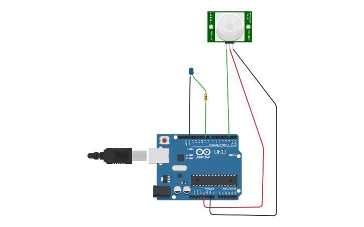 Circuit design Arduino et Infrarouge - Tinkercad