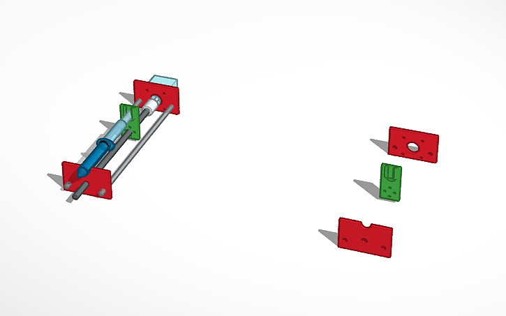 3D design Kerangka Syringe Pump - Tinkercad