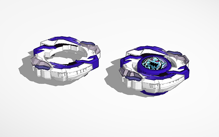 3D design beyblade unity shell 3 - Tinkercad