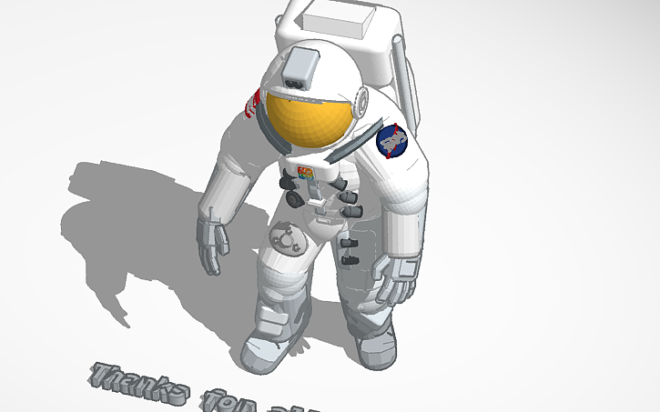 3D design Astronaut - Tinkercad