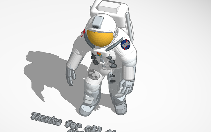 3D design Astronaut - Tinkercad