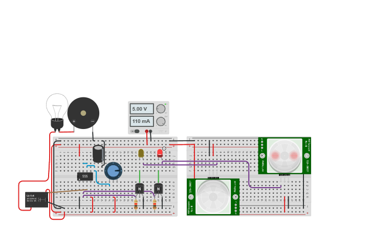 Circuit Design Motion Detector Circuit Tinkercad