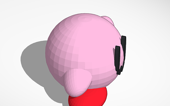 3D design kirby - Tinkercad
