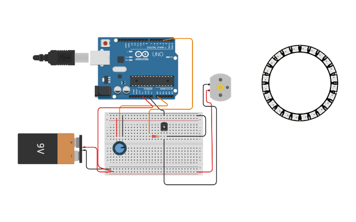 Circuit design Curso arduino | Tinkercad