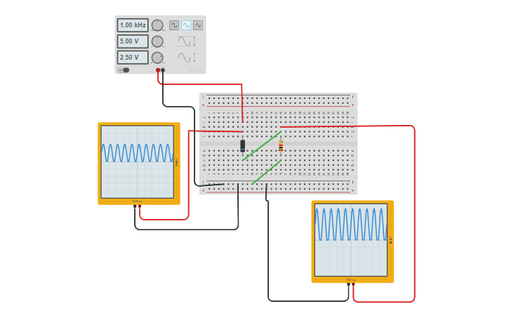 Circuit Design Half Wave Rectifier Tinkercad