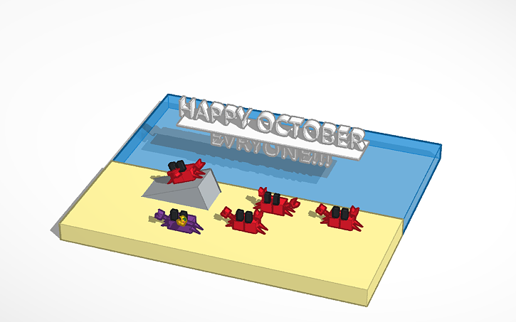 3D design Crab Rave :D - Tinkercad