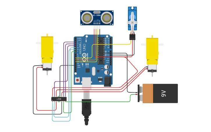 Circuit Design Rc Car Tinkercad