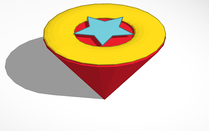 3D design SPIN TOP TOY - Tinkercad