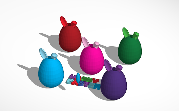 3D design easter eggs - Tinkercad