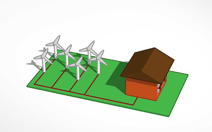 3D design Energía Eólica - Tinkercad