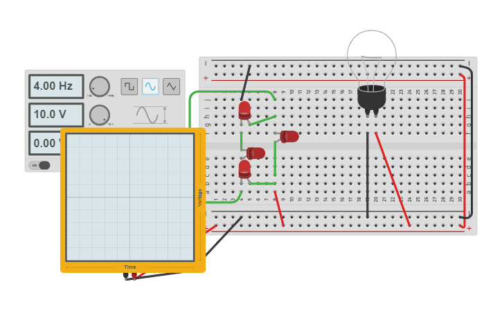 Circuit design Copy of fuente puente | Tinkercad