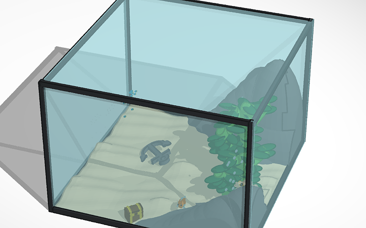 3D design Copy of fishtank - Tinkercad