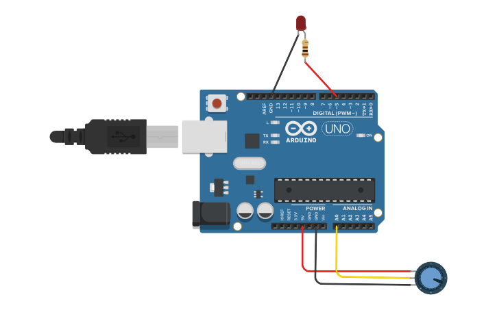 Circuit design PWM 2 dimmer | Tinkercad