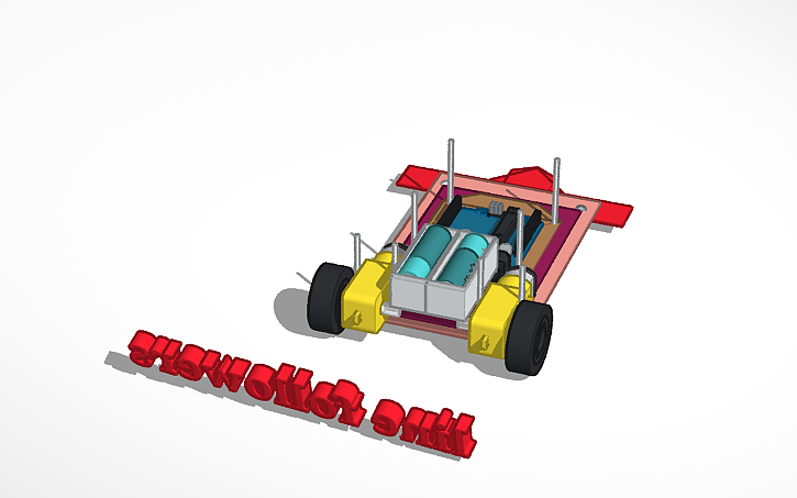 3D design raihan (line follower) - Tinkercad
