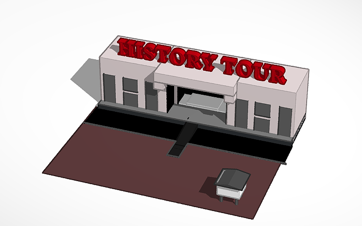 3D design Michael Jackson History Tour 3D Stage - Tinkercad