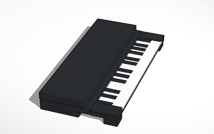 3D design Copy of Piano - Tinkercad