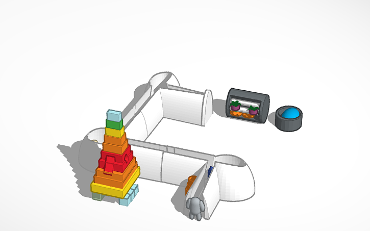 3D design base on the moon | Tinkercad