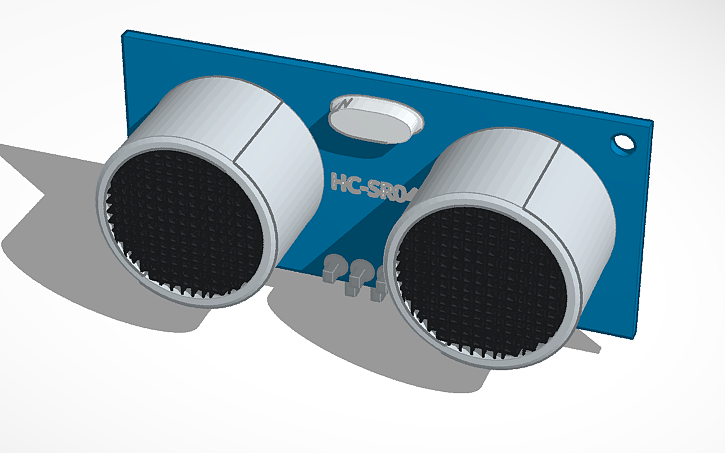 3D design Sensor HC-SR04 - Tinkercad