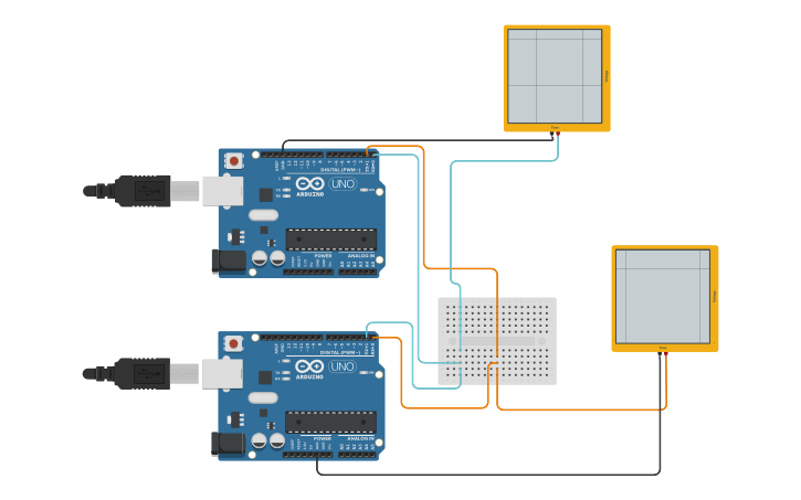 Circuit design Serial Communication | Tinkercad