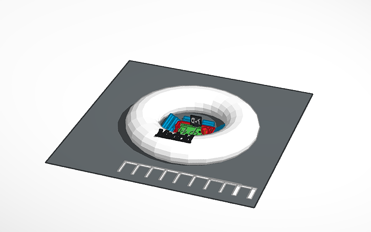 3D design Estadio Del Real Madrid - Tinkercad