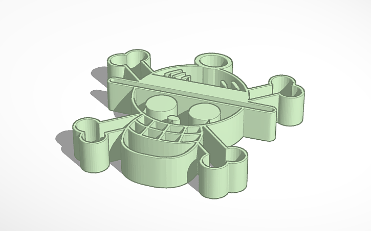 3D design one piece llavero - Tinkercad