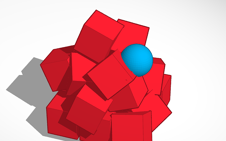 3D design blocks falling - Tinkercad