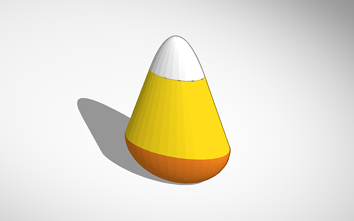 3D design Candy Corn - Tinkercad