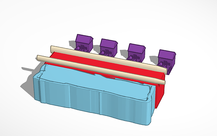 3D design the dam - Tinkercad