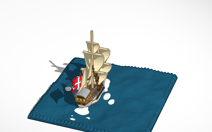 3D design Pirate Ships - The Måge | Tinkercad