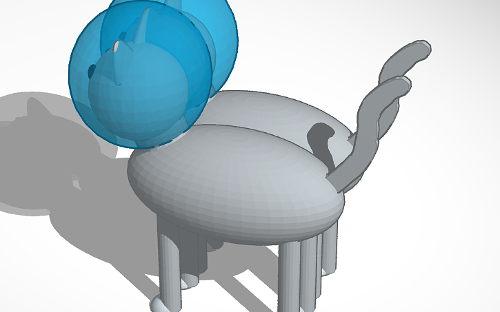 3d Design Кот В комсмомосе Tinkercad
