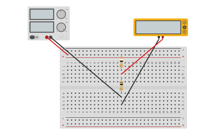 Circuit design voltage-divider circuit-final | Tinkercad