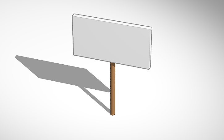 3D design Billboard - Tinkercad