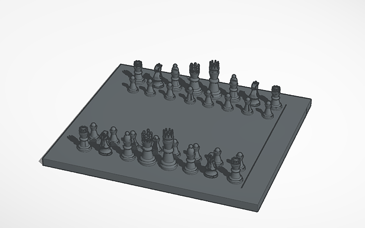 3D design Chess - Tinkercad