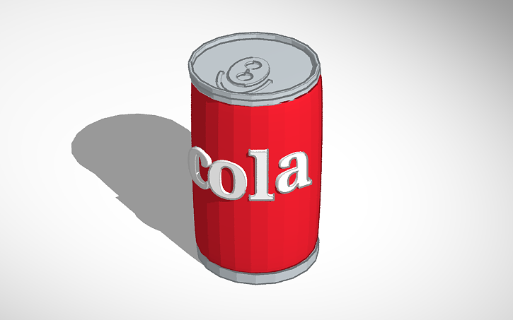 3D design soda can - Tinkercad