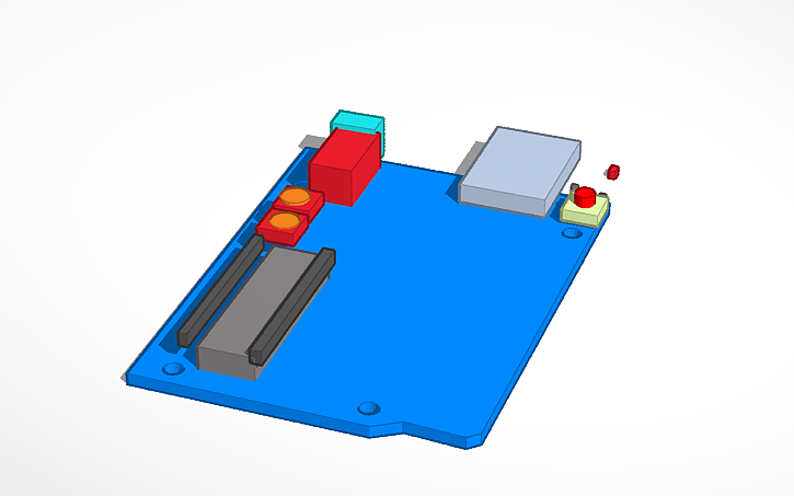 3D design Placa Arduino - Tinkercad