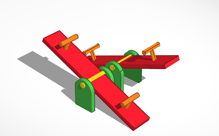 3D design SEESAW - Tinkercad