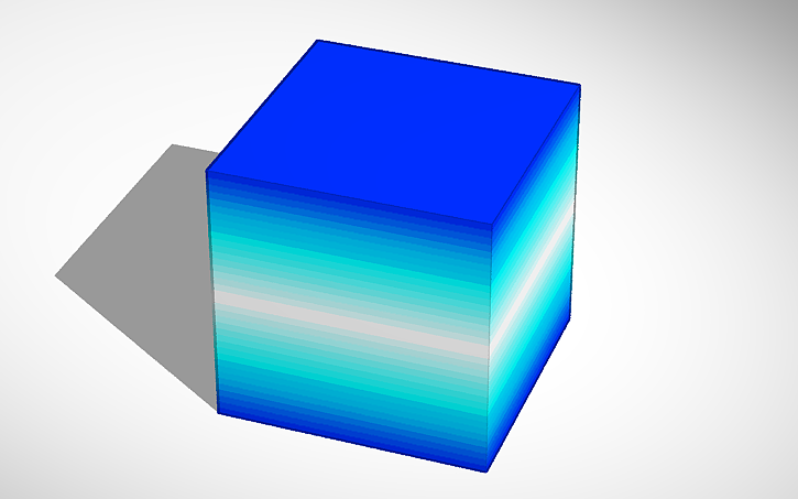 3D design blue gradient - Tinkercad