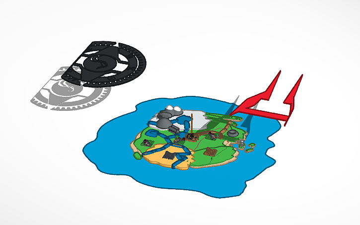 3D design Fortnite Chapter 3 Season 2 Map | Tinkercad