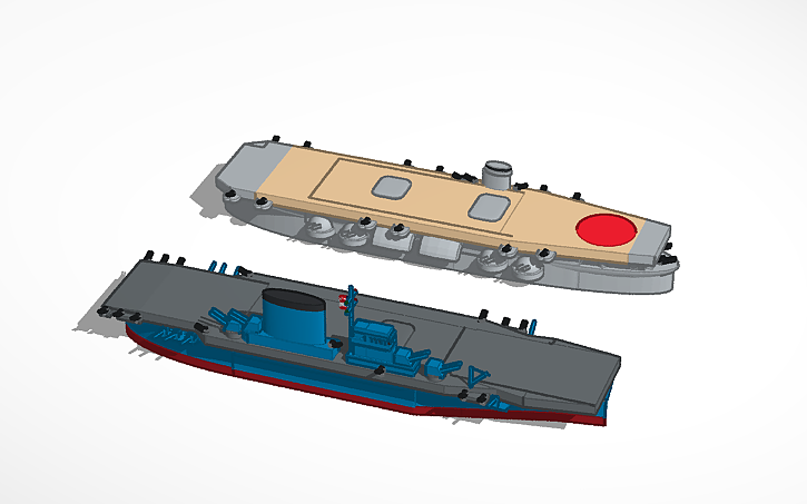 3D design Aircraft carriers - Tinkercad