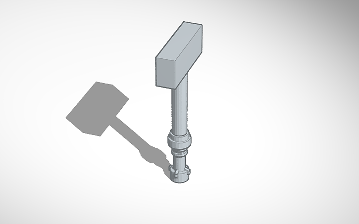 3D design lego sledgehammer | Tinkercad