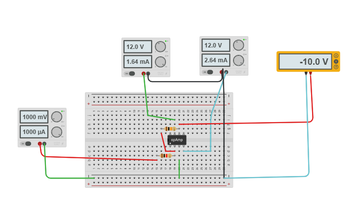 Circuit design Simulacion 4 "Inversor" - Tinkercad