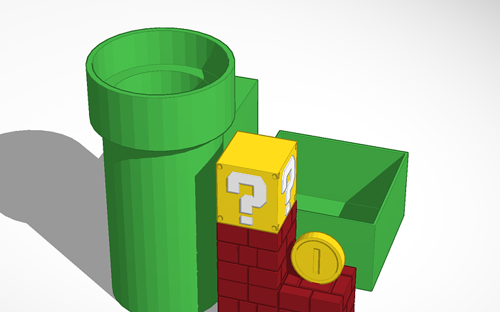 3D design Super Mario - Desktop Planter | Tinkercad