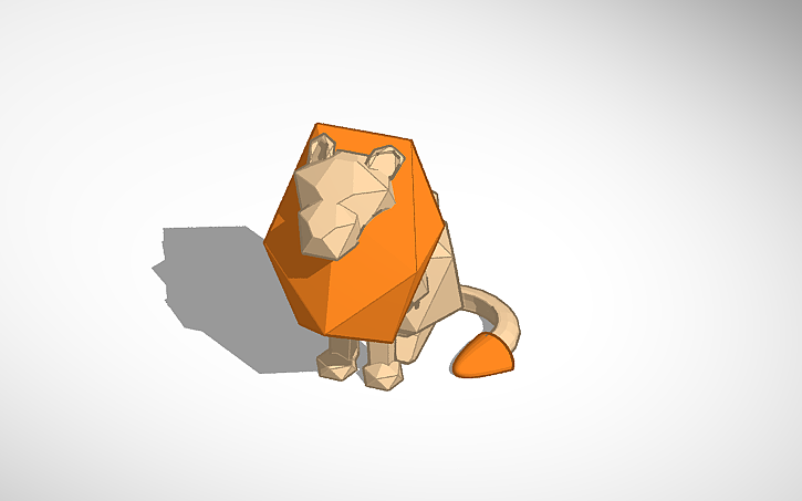 3D design Lion - Tinkercad