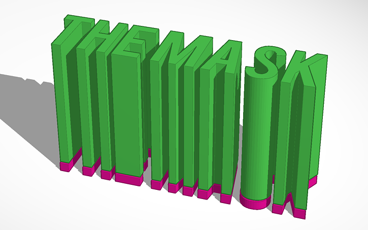 3D design The Mask Logo - Tinkercad
