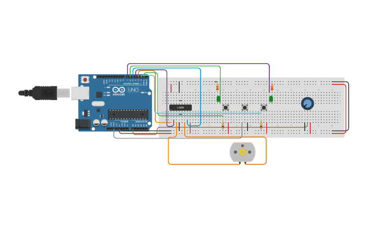 Circuit design Tarea 1 microcontroladores - Pablo García - Tinkercad